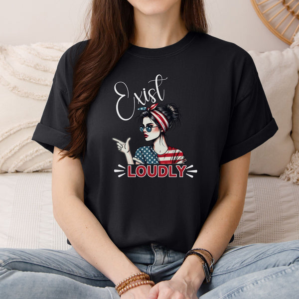 Exist LOUDLY Comfort Colors Tee - Flashbang Holsters